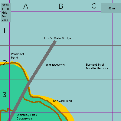 Stanley Park Map Grid-F1